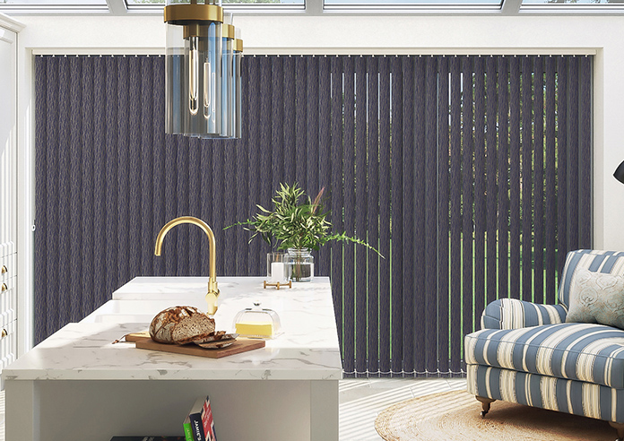 Kindling, Royal Blue - Vertical Blind | 247Blinds