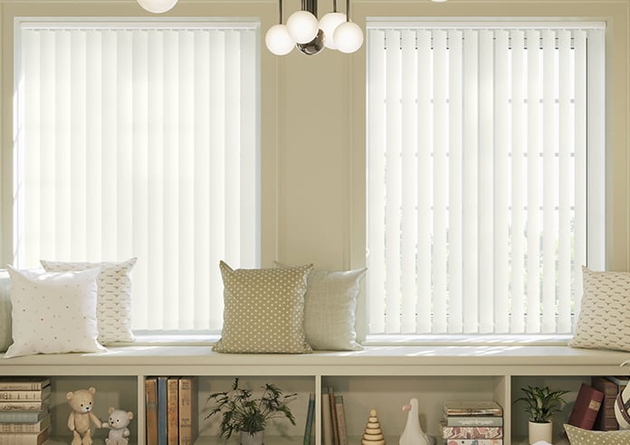 Milano, White - Vertical Blind | 247Blinds
