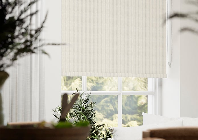 Emily Bond George Stripe, Linen - Roller Blind | 247Blinds