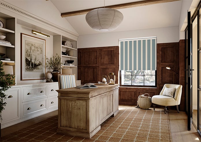 The British Stripe Co. Henry, Derwent No.1 - Roller Blind | 247Blinds