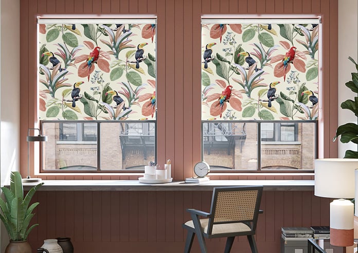 Parakeet, Pink Lotus - Roller Blind | 247Blinds