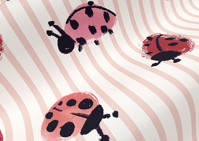 Wee Blue Bell Little Ladybirds, Poppy - Roller Blind | 247Blinds