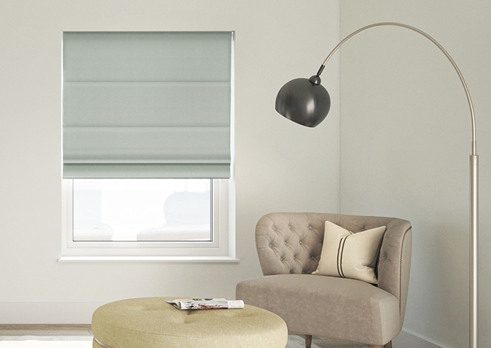 Esme, Formal Grey - Roman Blind | 247Blinds