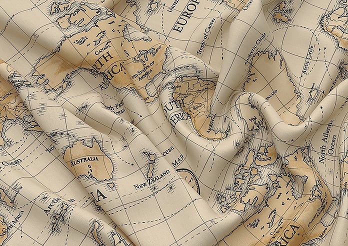 Maps, Multi - Roman Blind | 247Blinds