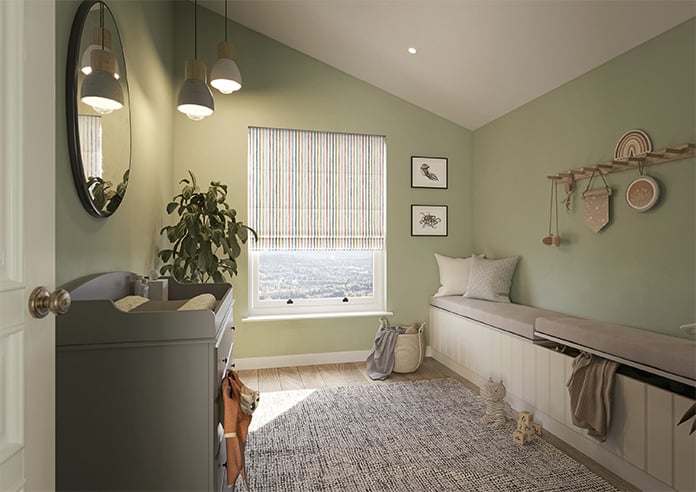 Vintage Stripe, Promenade - Roman Blind | 247Blinds