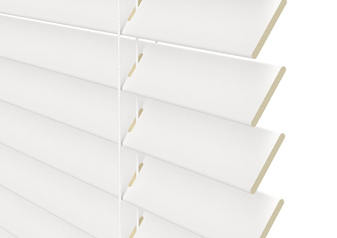 Cotswold, Ghost White - Stick Fit Wooden Venetian Blind | 247Blinds