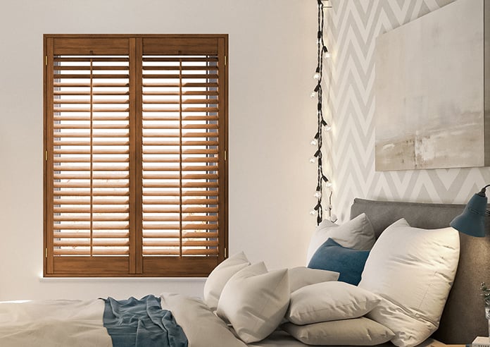 Kensington, Antique Cherry - Full Height Twist&Fit Plantation Shutter ...