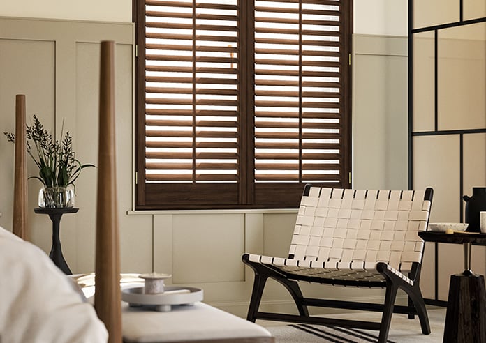 Kensington, Antique Walnut - Full Height Twist&Fit Plantation Shutter ...