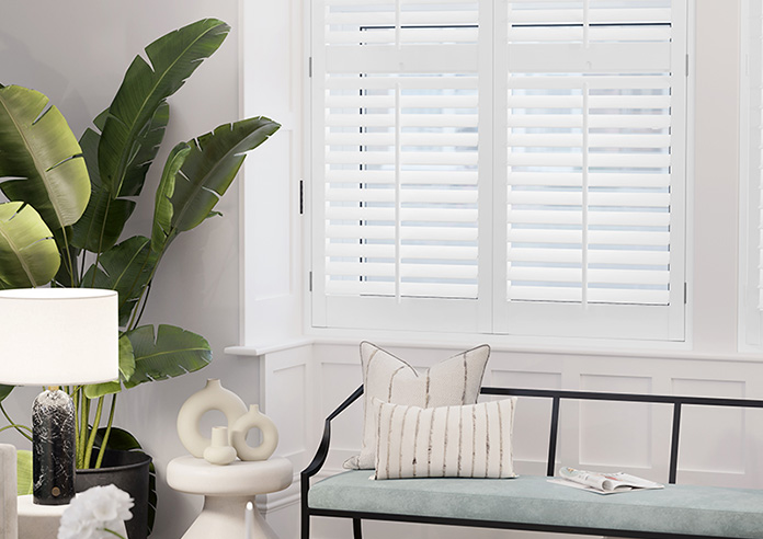 Kensington, Atlantic White - Full Height Twist&Fit Plantation Shutter ...