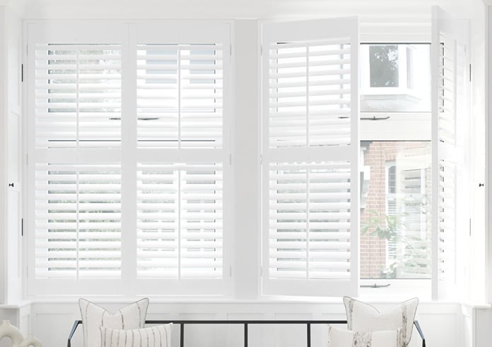Kensington, Atlantic White - Full Height Twist&Fit Plantation Shutter ...