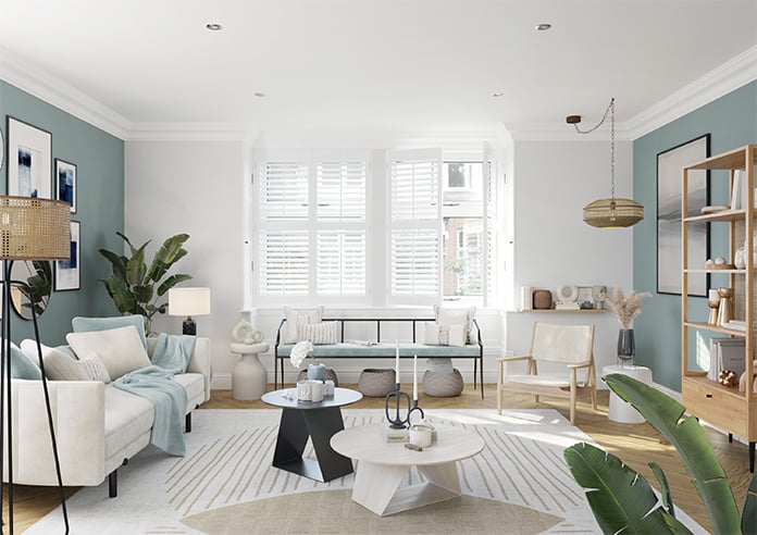 Kensington, Atlantic White - Full Height Twist&Fit Plantation Shutter ...