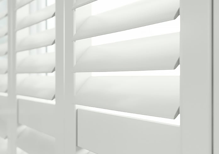 Kensington, Muted White - Full Height Twist&Fit Plantation Shutter ...
