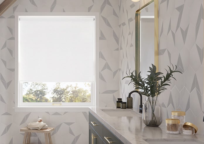 Mikardo (Blackout), White Ash - Twist&Fit Roller Blind | 247Blinds