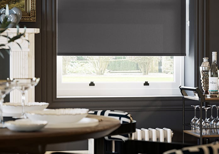 Roma, Obsidian - Twist&Fit Roller Blind | 247Blinds