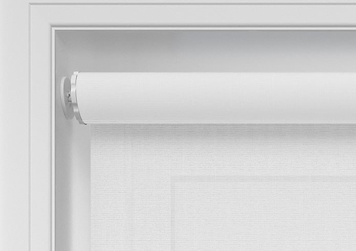 Valencia Voile, Coastal White - Twist&Fit Roller Blind | 247Blinds