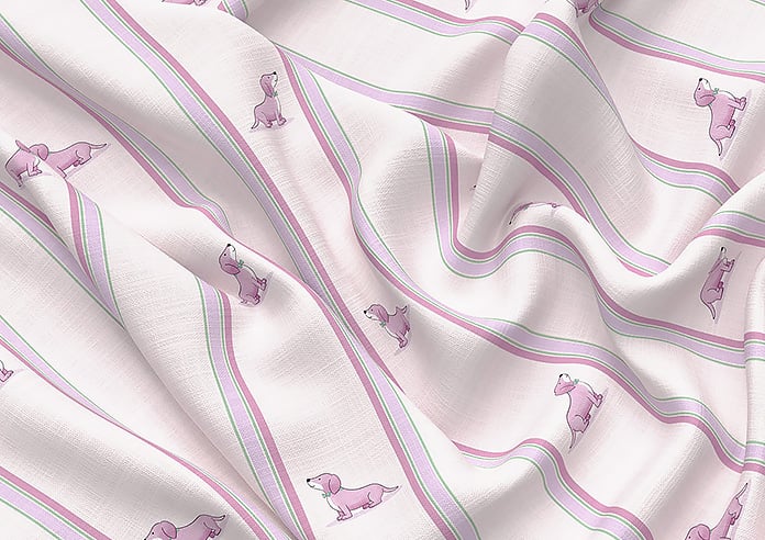Dasching About, Sausage Stripe Princess - Twist&Fit Roman Blind | 247Blinds