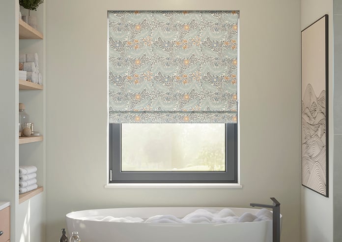 William Morris At Home Larkspur, Woad - Twist&Fit Roman Blind | 247Blinds