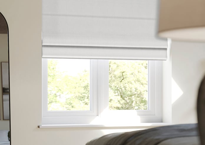 Windermere, Cream - Twist&Fit Roman Blind | 247Blinds