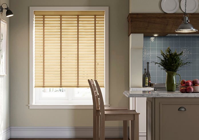 Ecowood Deluxe, Golden Oak Fine Grain - Twist&Fit Venetian Blind ...