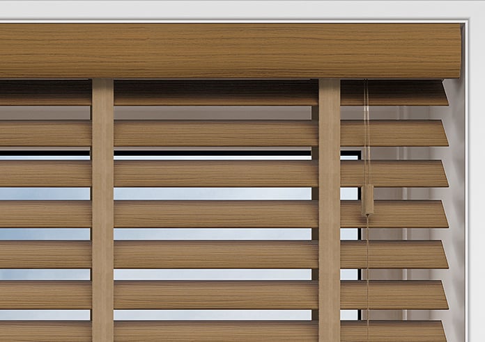 Ecowood Deluxe, Honey Teak Fine Grain - Venetian Blind | 247Blinds