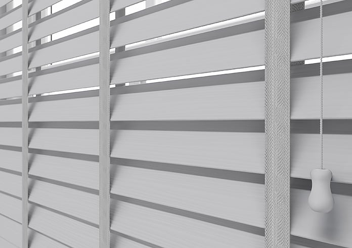 Ecowood Deluxe, Tranquil Grey Fine Grain - Venetian Blind | 247Blinds
