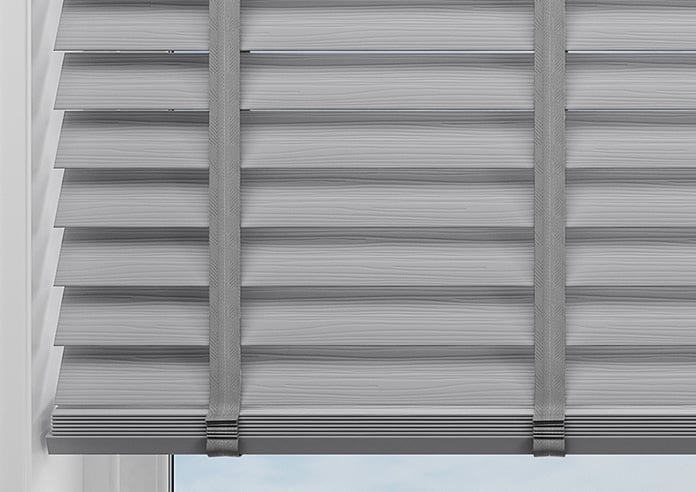 Ecowood Deluxe, Tranquil Grey Fine Grain - Venetian Blind | 247Blinds