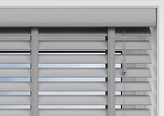 Ecowood Deluxe, Tranquil Grey Fine Grain - Venetian Blind | 247Blinds