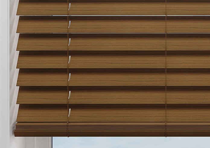 Ecowood, Honey Teak Fine Grain - Venetian Blind | 247Blinds